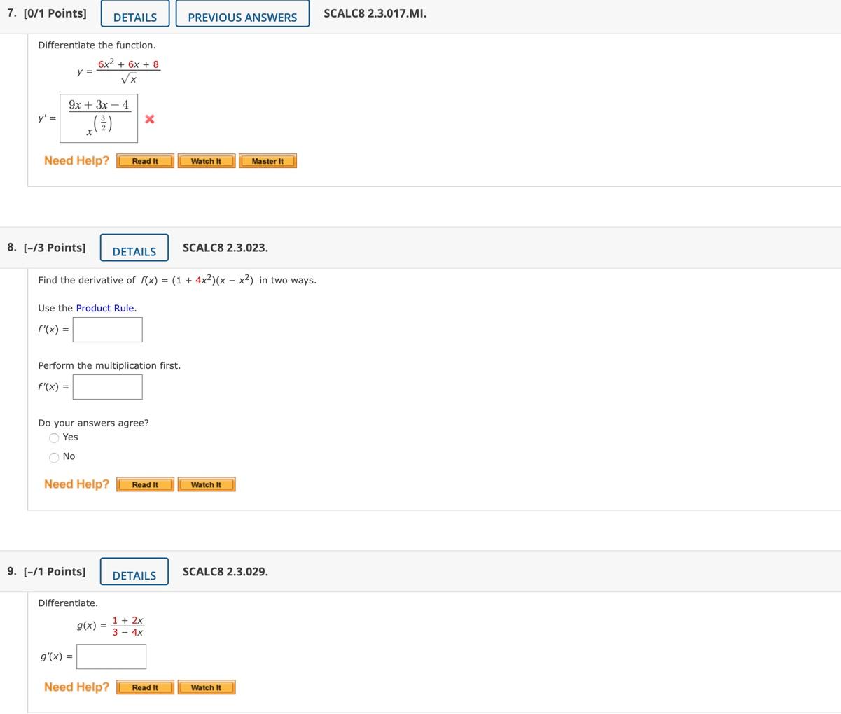 Solved 7. [0/1 Points] DETAILS PREVIOUS ANSWERS SCALC8 | Chegg.com