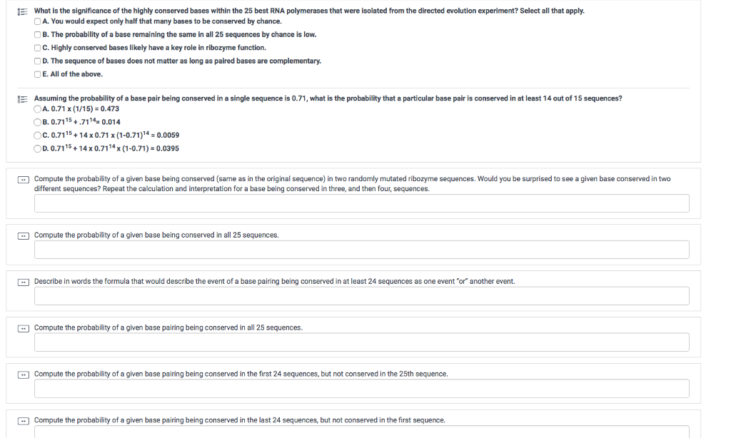Solved what is the significance of the highly conserved | Chegg.com