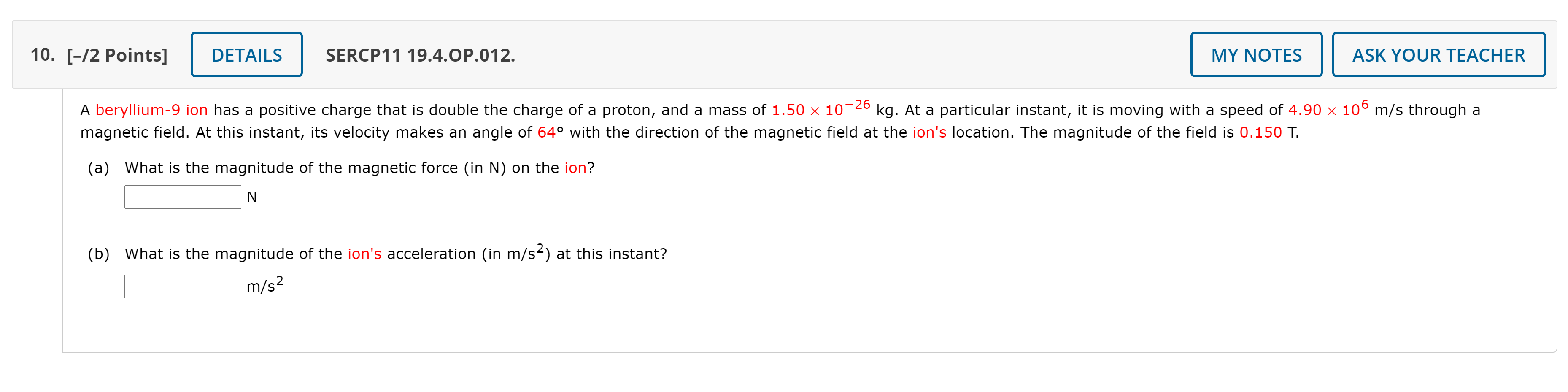 Solved A beryllium-9 ion has a positive charge that is | Chegg.com