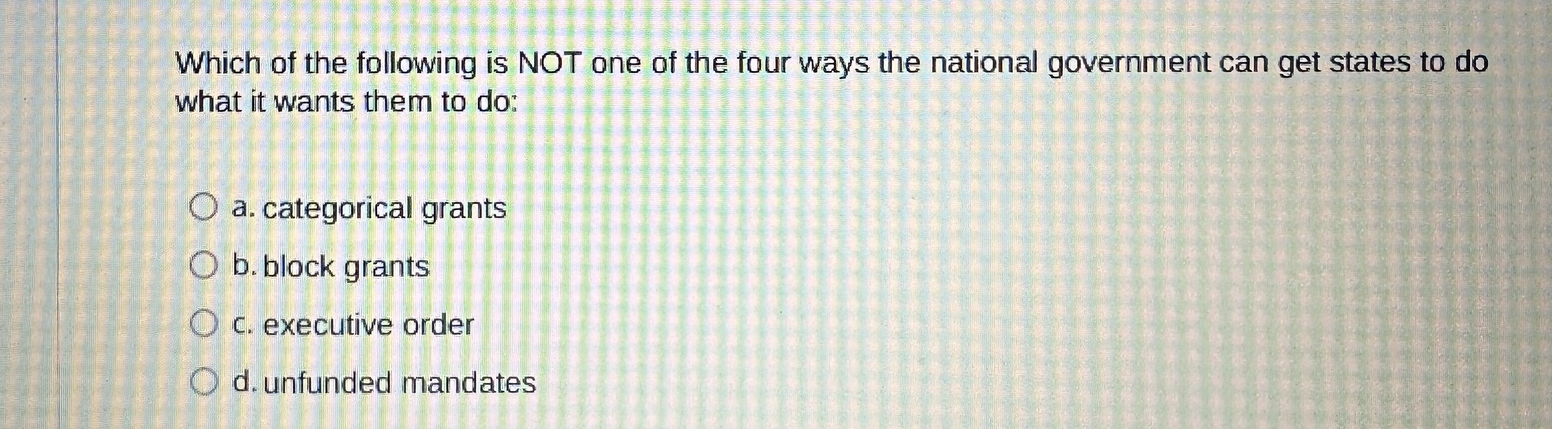 Solved Which of the following is NOT one of the four ways | Chegg.com