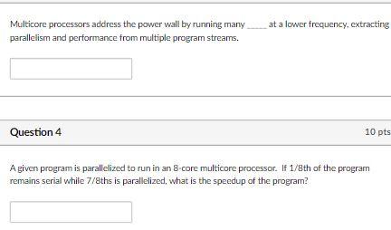 Solved at a lower frequency, extracting Multicore processors | Chegg.com