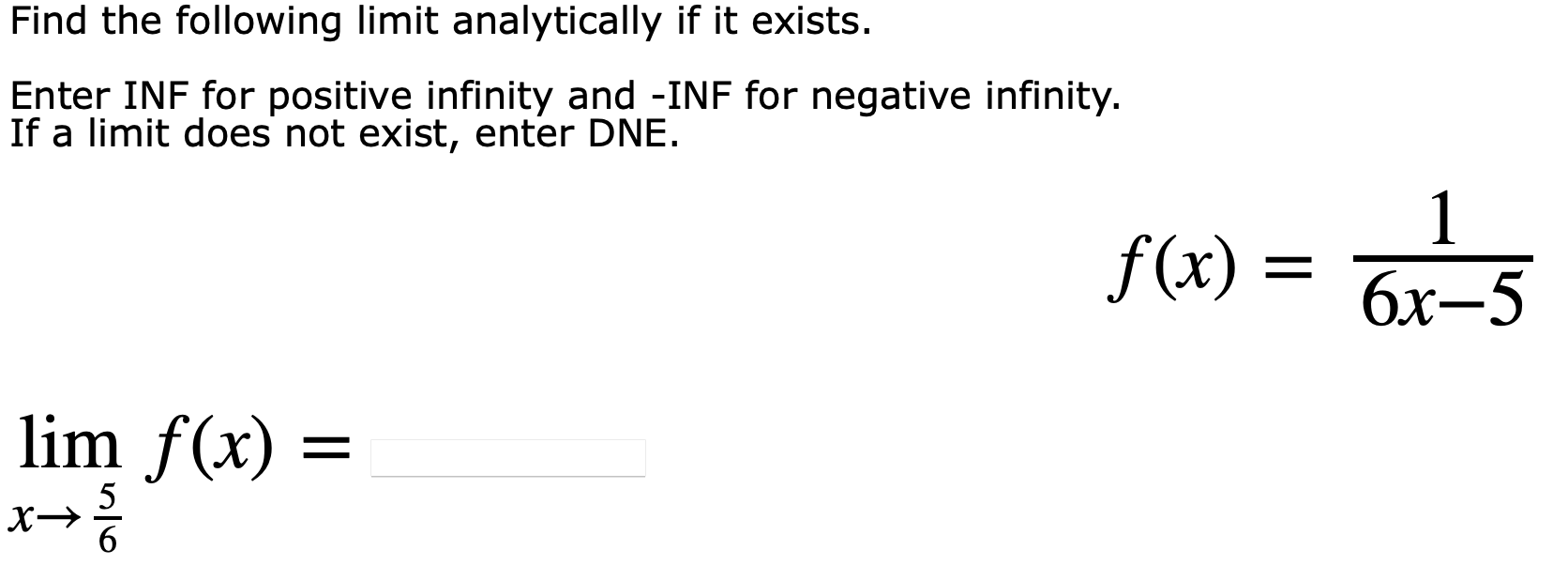 Solved Find the following limit analytically if it exists. | Chegg.com