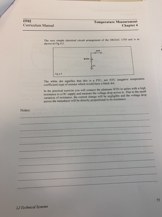 IT02 Temperature Measurement Chapter 4 Curriculum | Chegg.com