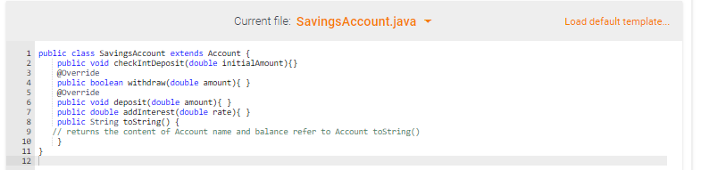 Solved Abstract Classes, Inheritance (Bank Application) 150 | Chegg.com