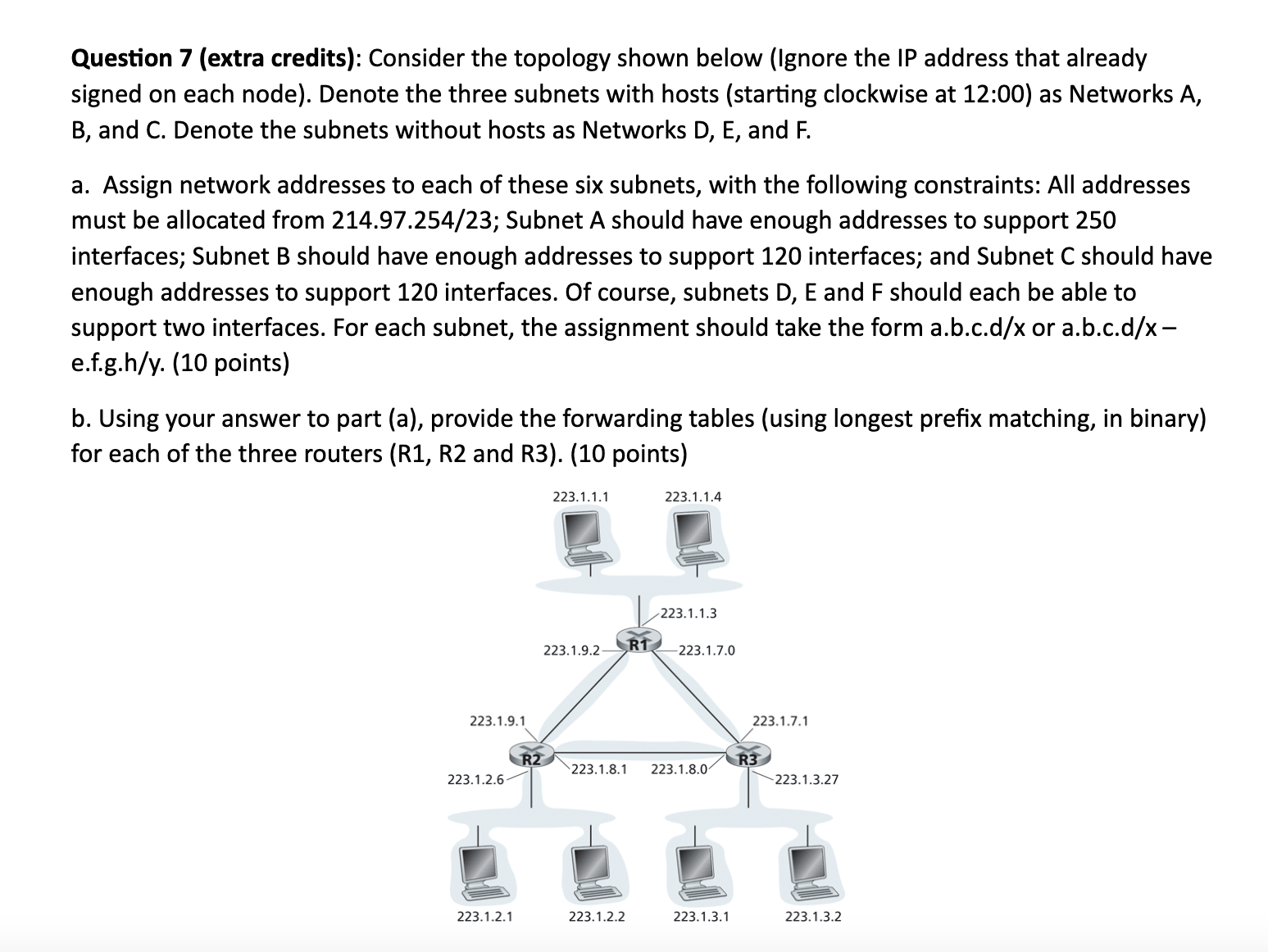 Solved Question 7 (extra credits): Consider the topology | Chegg.com