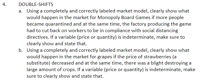 Solved 4. DOUBLE-SHIFTS a. Using a completely and correctly | Chegg.com