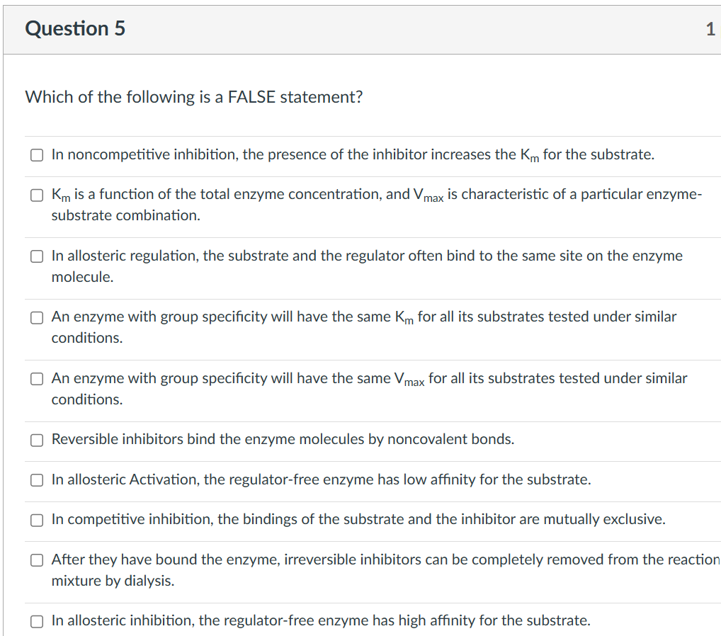 Solved Which of the following is a FALSE statement?Group of | Chegg.com