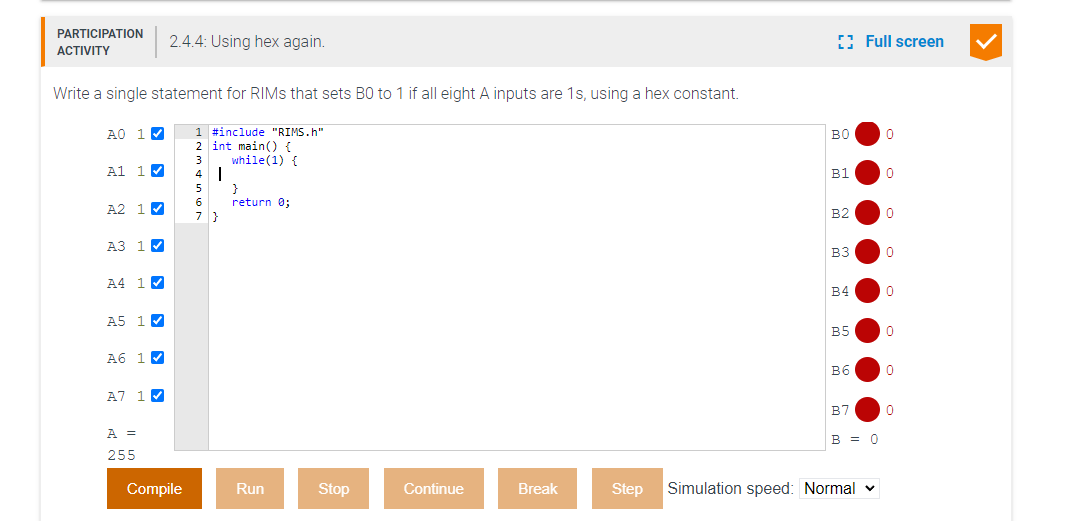 Solved PARTICIPATION ACTIVITY 2.4.4: Using hex again. 13 | Chegg.com