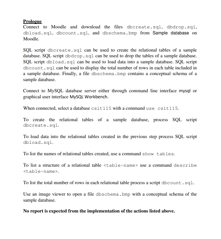 CSIT115 Data Management and Security Laboratory 4 | Chegg.com