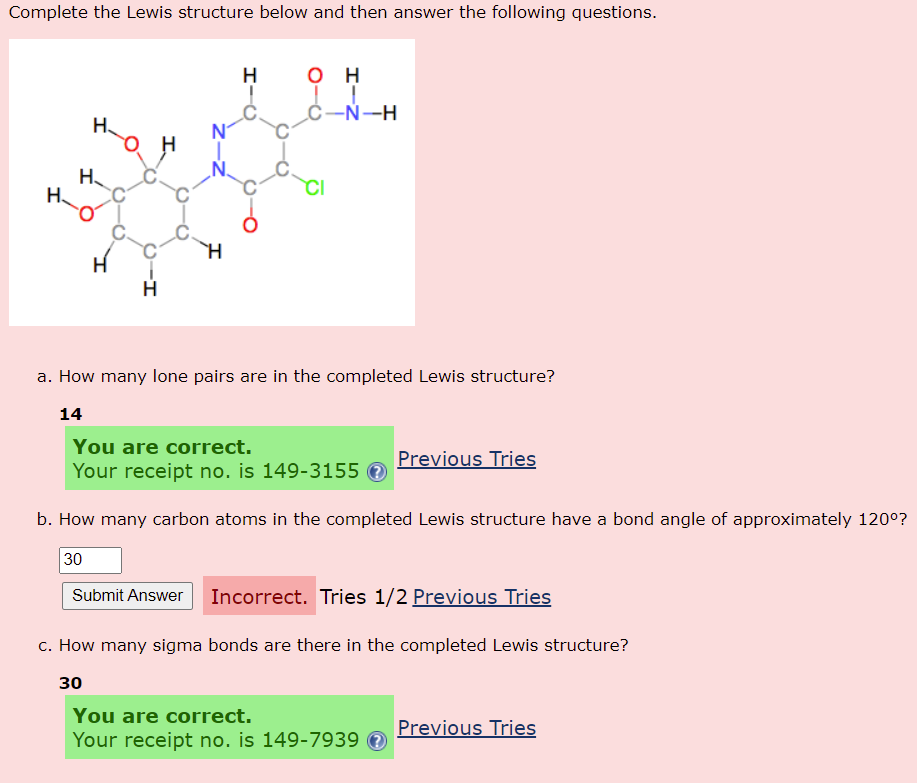Solved Complete the Lewis structure below and then answer | Chegg.com