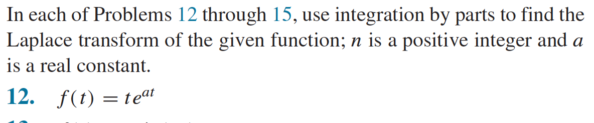 Solved In each of Problems 12 through 15, use integration by | Chegg.com
