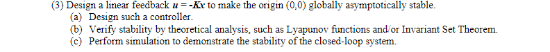 Solved Consider a plant with input u and output x | Chegg.com