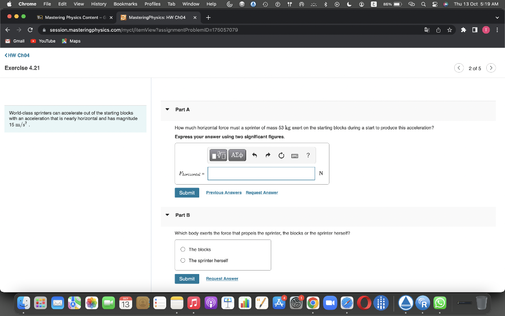 Solved The upward normal force exerted by the floor is 620 N | Chegg.com