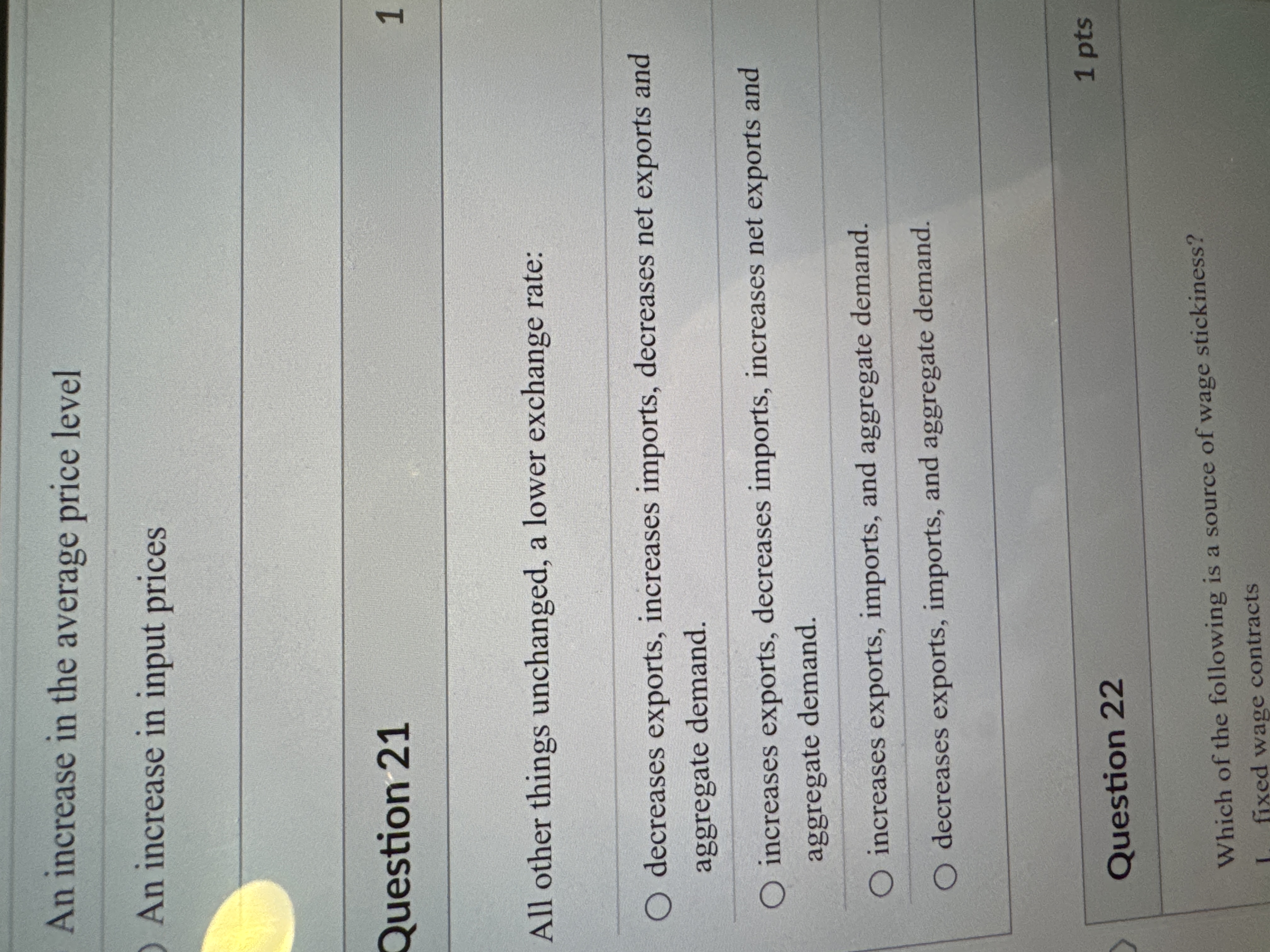 Solved Question 21All other things unchanged, a lower | Chegg.com