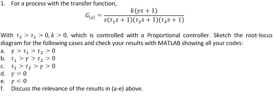 Solved For a process with the transfer | Chegg.com