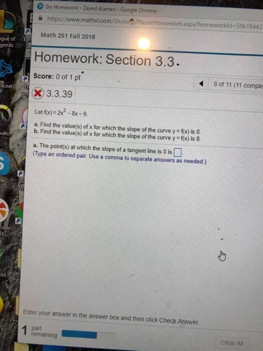 Solved Do Homework-Zayed Alameri- Google Chrome İ | Chegg.com
