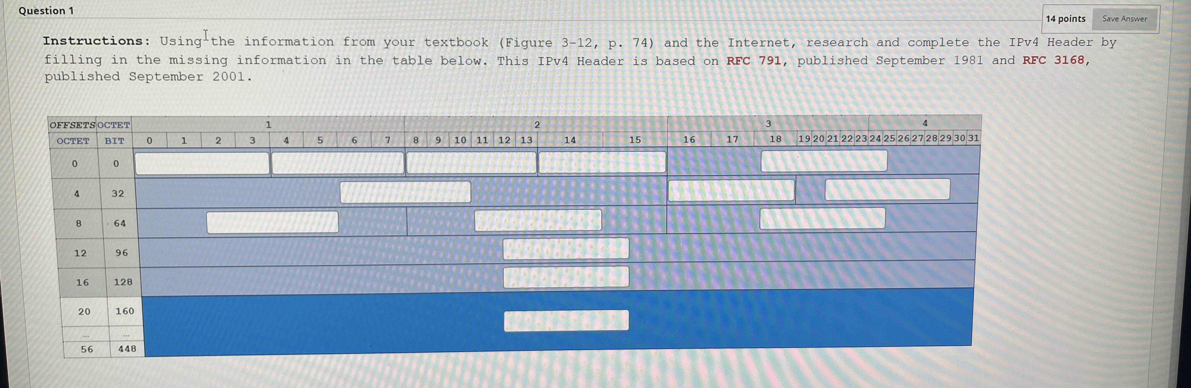Solved Question 1Instructions: Using the information from | Chegg.com
