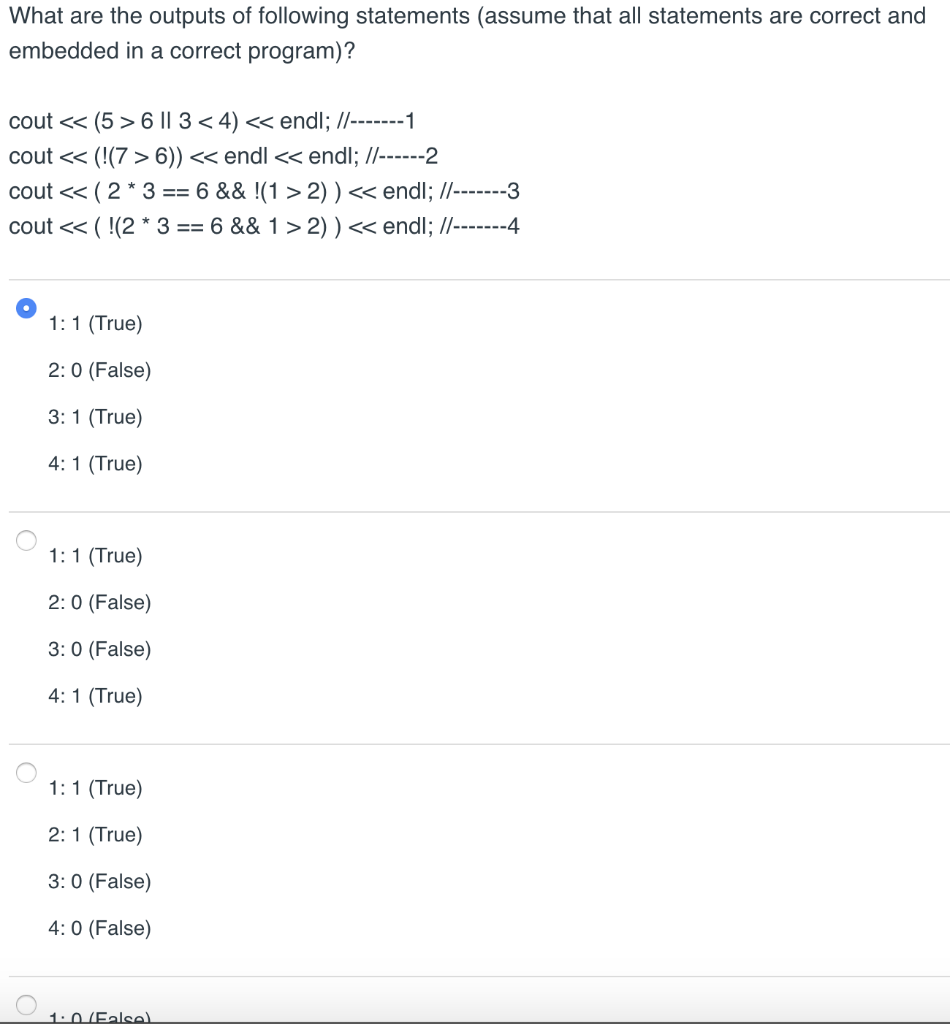 Solved What are the outputs of following statements (assume | Chegg.com