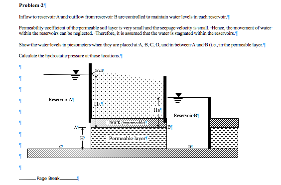Solved Problem 21 Inflow to reservoir A and outflow from | Chegg.com