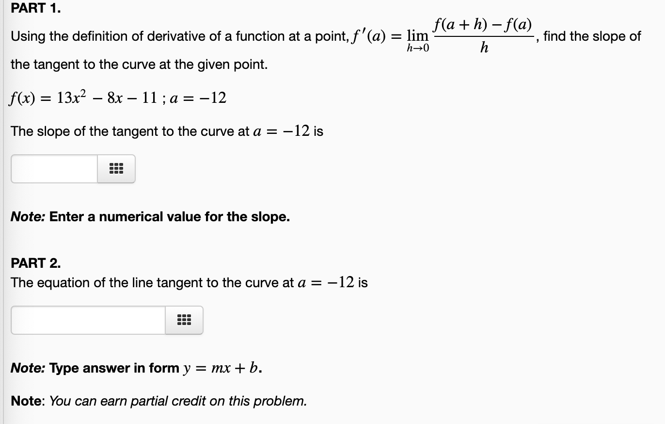 Solved Problem 14. (1 point) Continuity Given the function, | Chegg.com