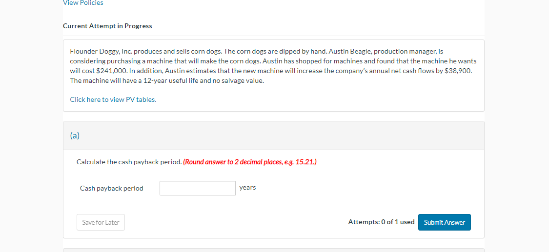 Solved Flounder Doggy, Inc. produces and sells corn dogs. | Chegg.com