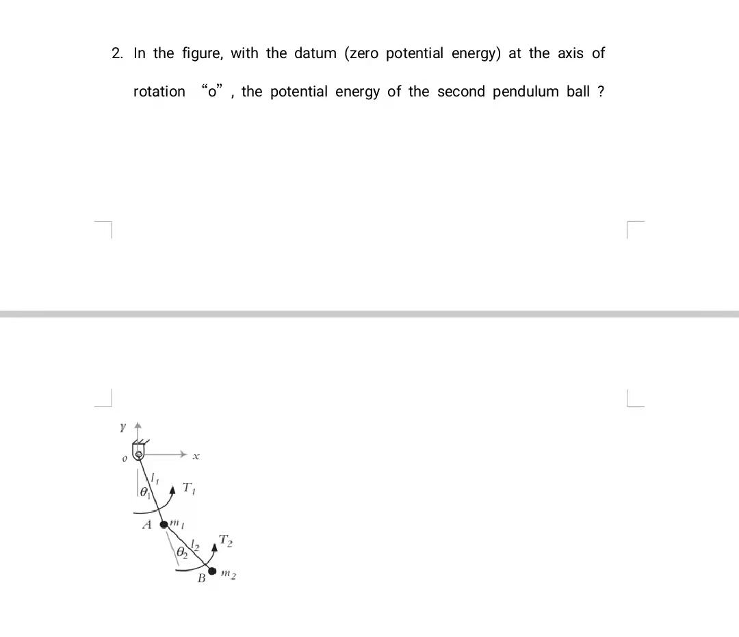 Solved 2. In the figure, with the datum (zero potential | Chegg.com