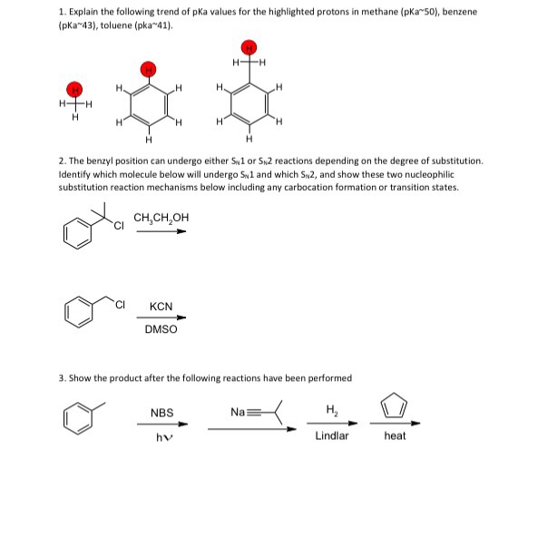 Solved 1. Explain the following trend of pKa values for the | Chegg.com