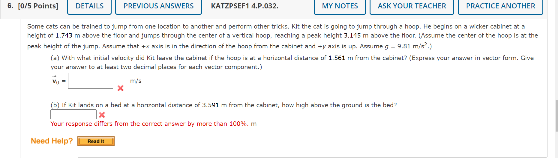 Solved Some cats can be trained to jump from one location to | Chegg.com