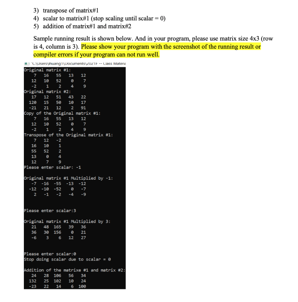Solved Q4: (25 Points) Matrices are used to solve linear | Chegg.com