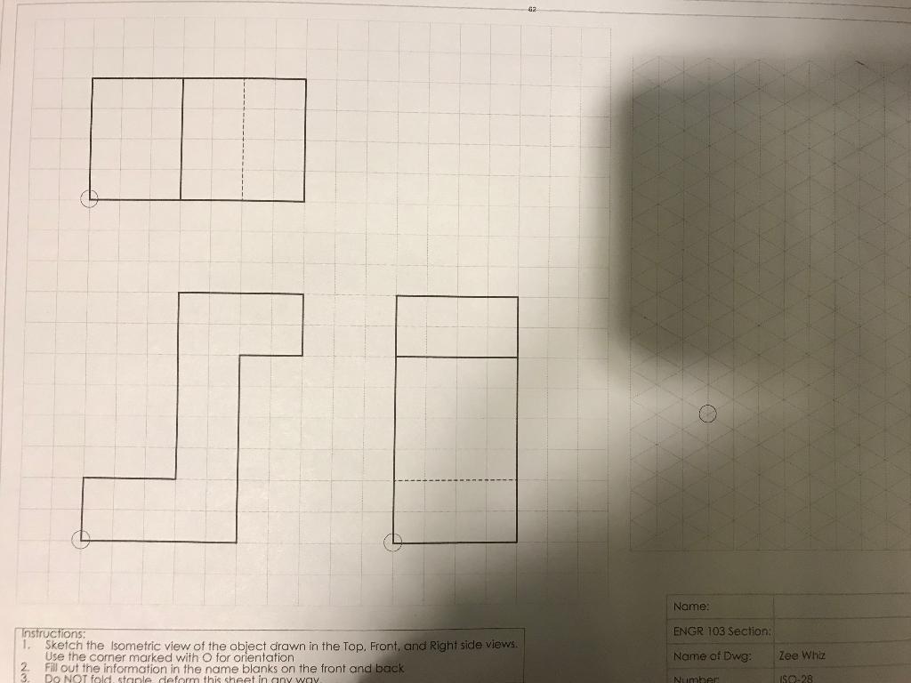 Solved 42 Name: ENGR 103 Section: Instructions: 1. Sketch | Chegg.com