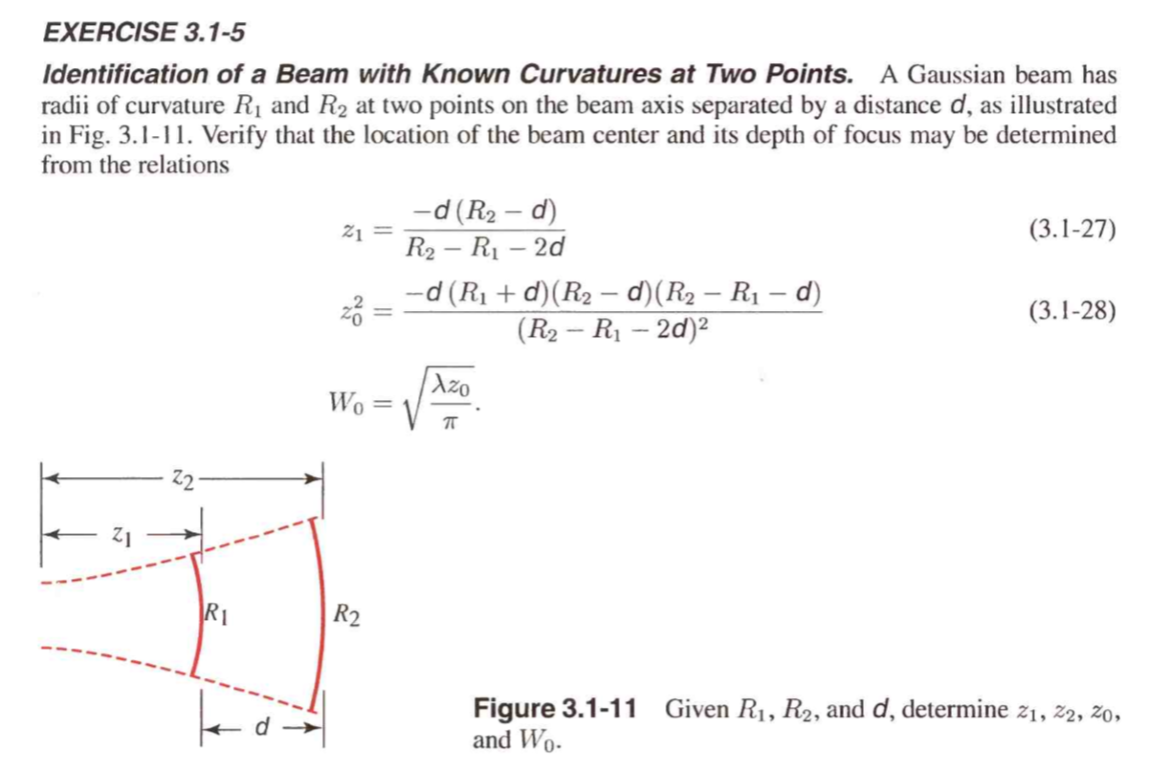 EXERCISE 3.1-5 Identification of a Beam with Known | Chegg.com