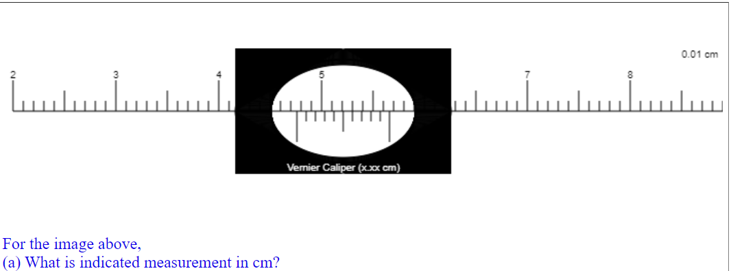 Solved 0.01 cm تسلیسیلسياسية بیبیلسلسيلستسلا Vernier Caliper | Chegg.com