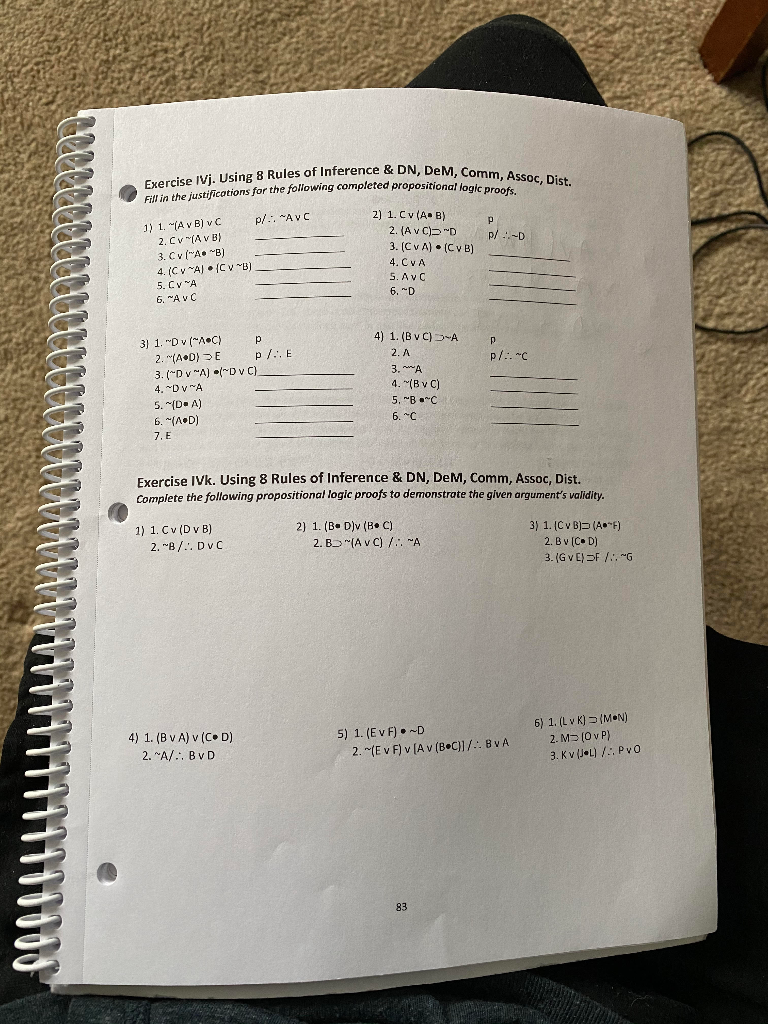 Solved ce & DN, DeM, Comm, Assoc, Dist. Exercise IV). Using | Chegg.com