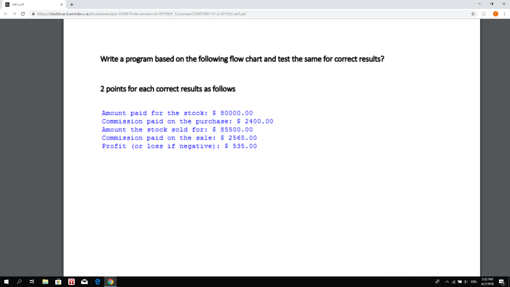 Solved Write a program based on the following flow chart and | Chegg.com