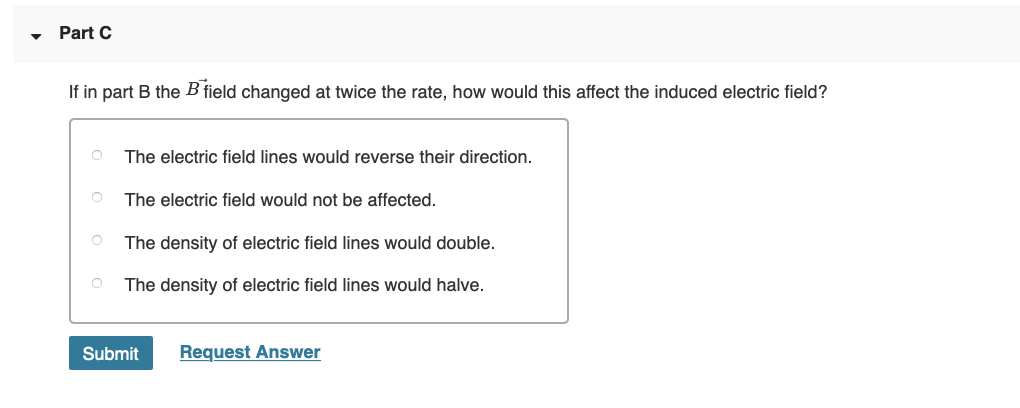 Solved Part B A uniform magnetic field whose lines are | Chegg.com