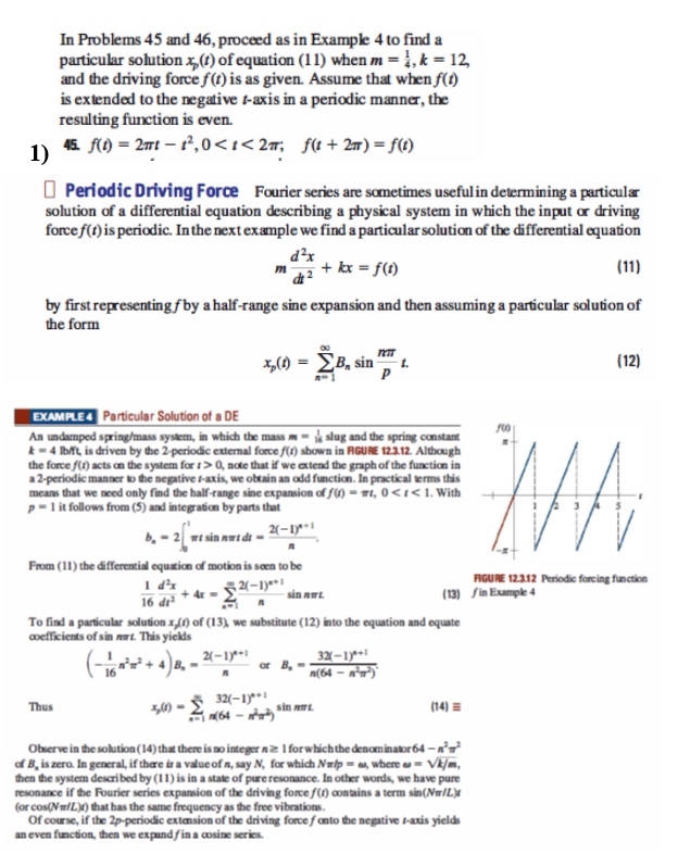 Solved In Problems 45 and 46, proceed as in Example 4 to | Chegg.com