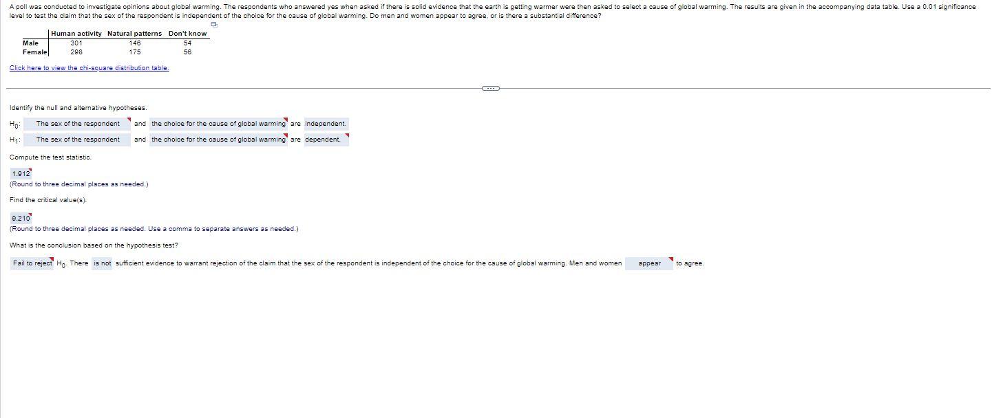 Solved Click Here To View The Chi Scuare Distribution Table