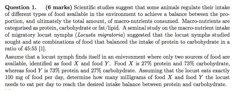 Solved Question 1. (6 marks) Scientific studies suggest that | Chegg.com