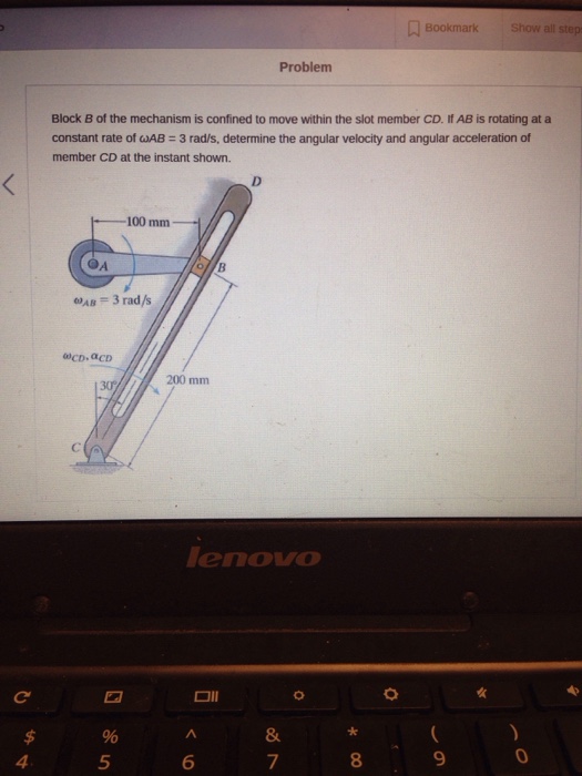 Solved Block B of the mechanism is confined to move within | Chegg.com