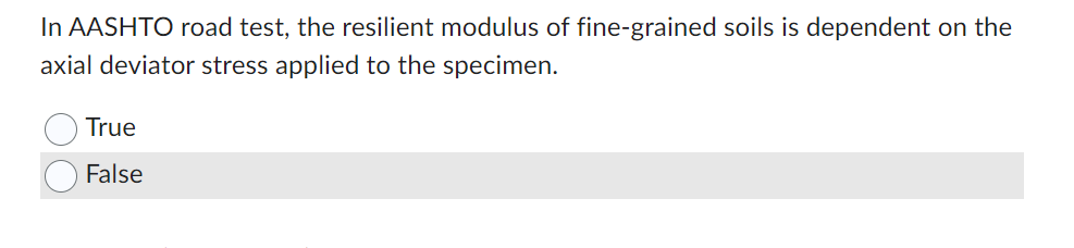 Solved In AASHTO road test, the resilient modulus of | Chegg.com