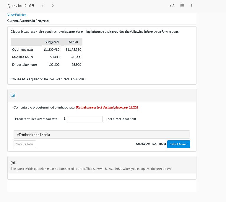 Solved Digger Inc. sells a high-speed retrieval system for | Chegg.com