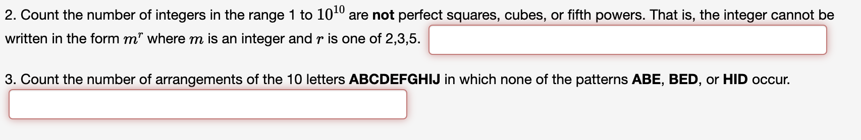 Solved Count the number of integers in the range 1 ﻿to 1010 | Chegg.com