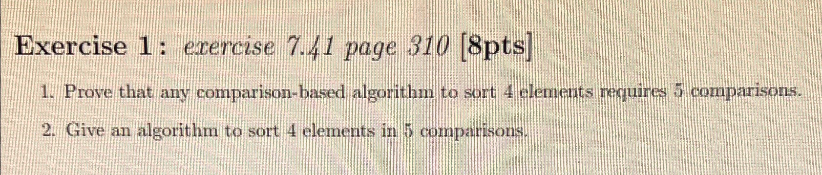 Solved Exercise 1: exercise 7.41 ﻿page 310 [8pts]Prove that | Chegg.com