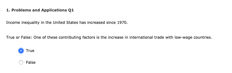 Solved 1. Problems and Applications Q1 Income inequality in | Chegg.com