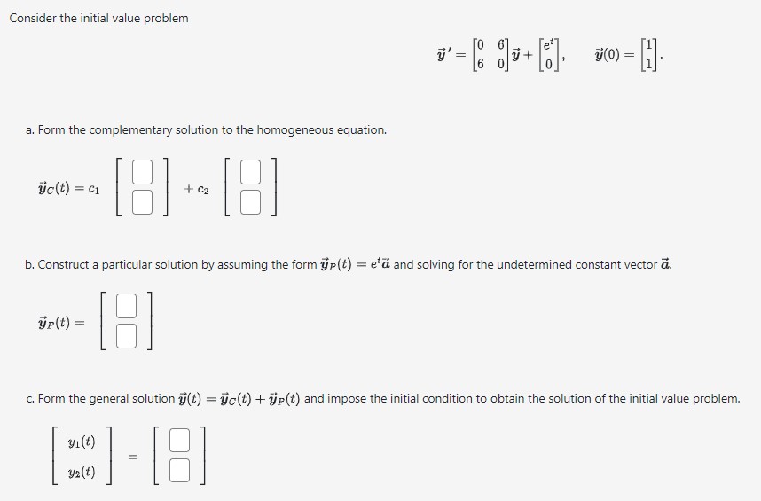 Solved Consider the initial value problem | Chegg.com
