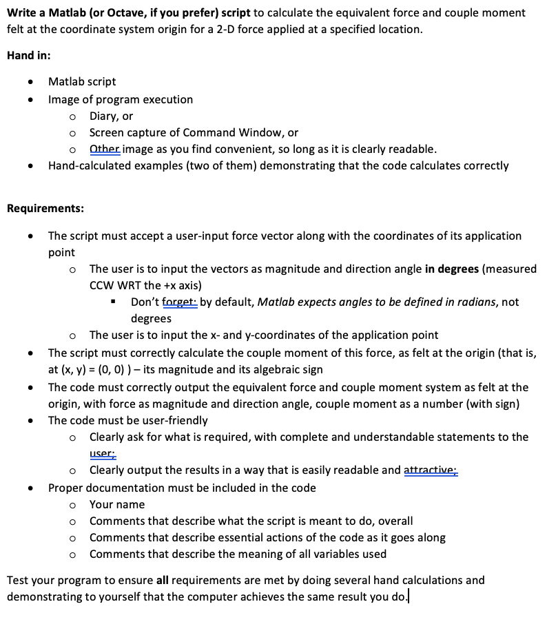 in matlab with detailed explanation and showing all | Chegg.com
