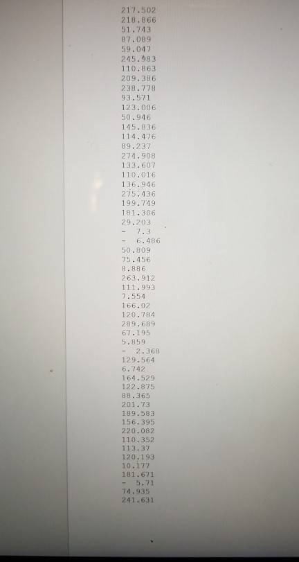 Solved Goals: Reading data from file, using arrays and | Chegg.com