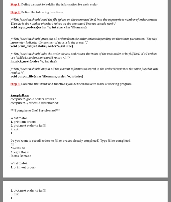 Solved C Language Program Please Use Dynamic Memory Please 9900