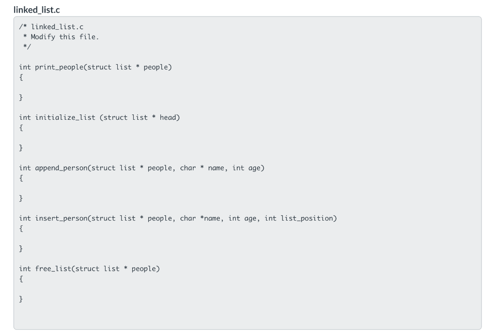 Solved C programming language. Ok, so this is the first | Chegg.com