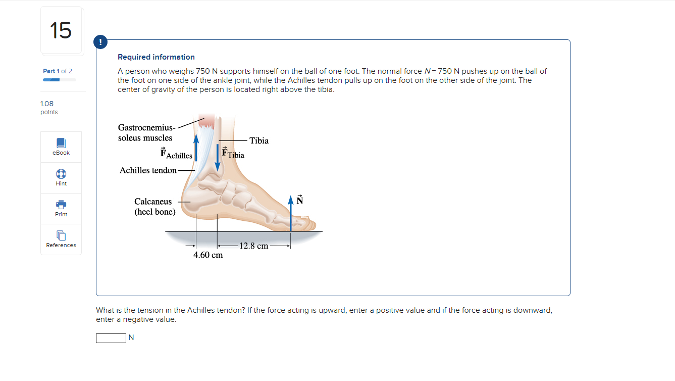 Solved 15 Part 1 of 2 1.08 points eBook Hint Print ច | Chegg.com